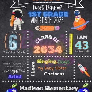 10 Editable Posters, Back to School Bungle Back to School Sign, First ...