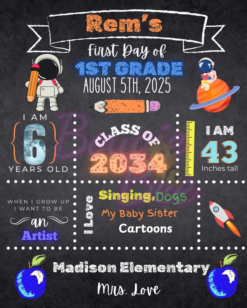 10 Editable Posters, Back to School Bungle Back to School Sign, First ...