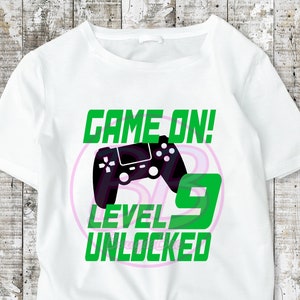 Game on PNG, Level up PNG, Level up Birthday Boy - Etsy