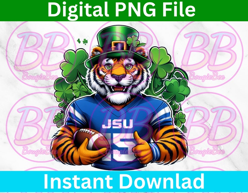 JSU St. Patricks Day PNG, Jsu Thumbs up Png, Jsu Tigers PNG, Jackson ...