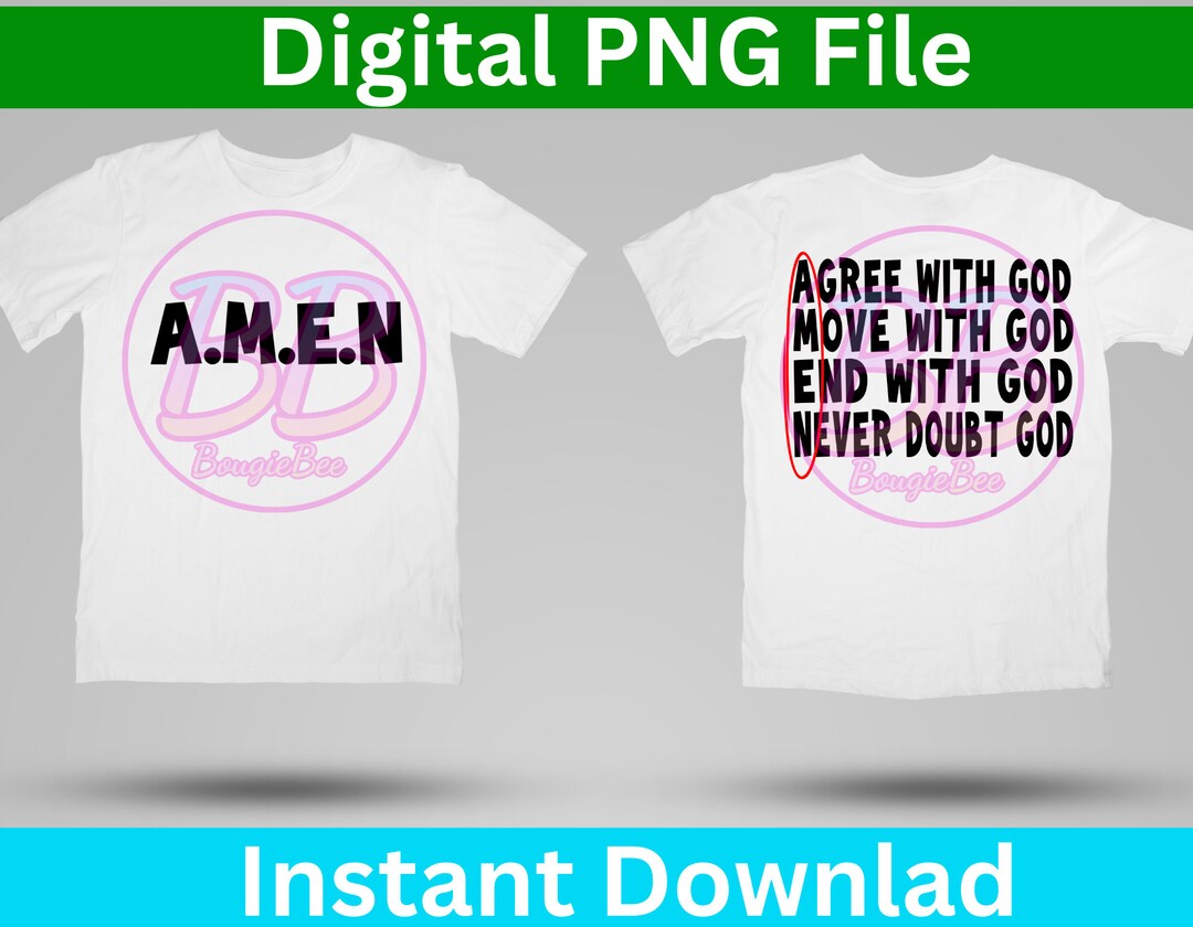 AMEN PNG, Agree With God PNG, Blessed Svg, Religious Svg, God Quote Png ...
