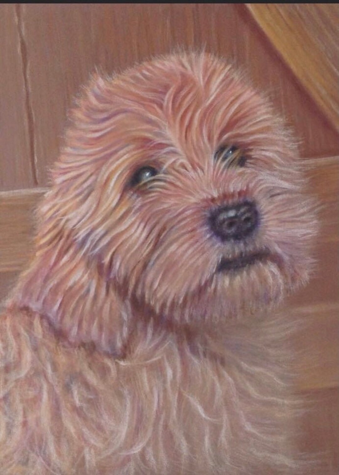 Cute Puppy Painting Print A4 Size - Etsy