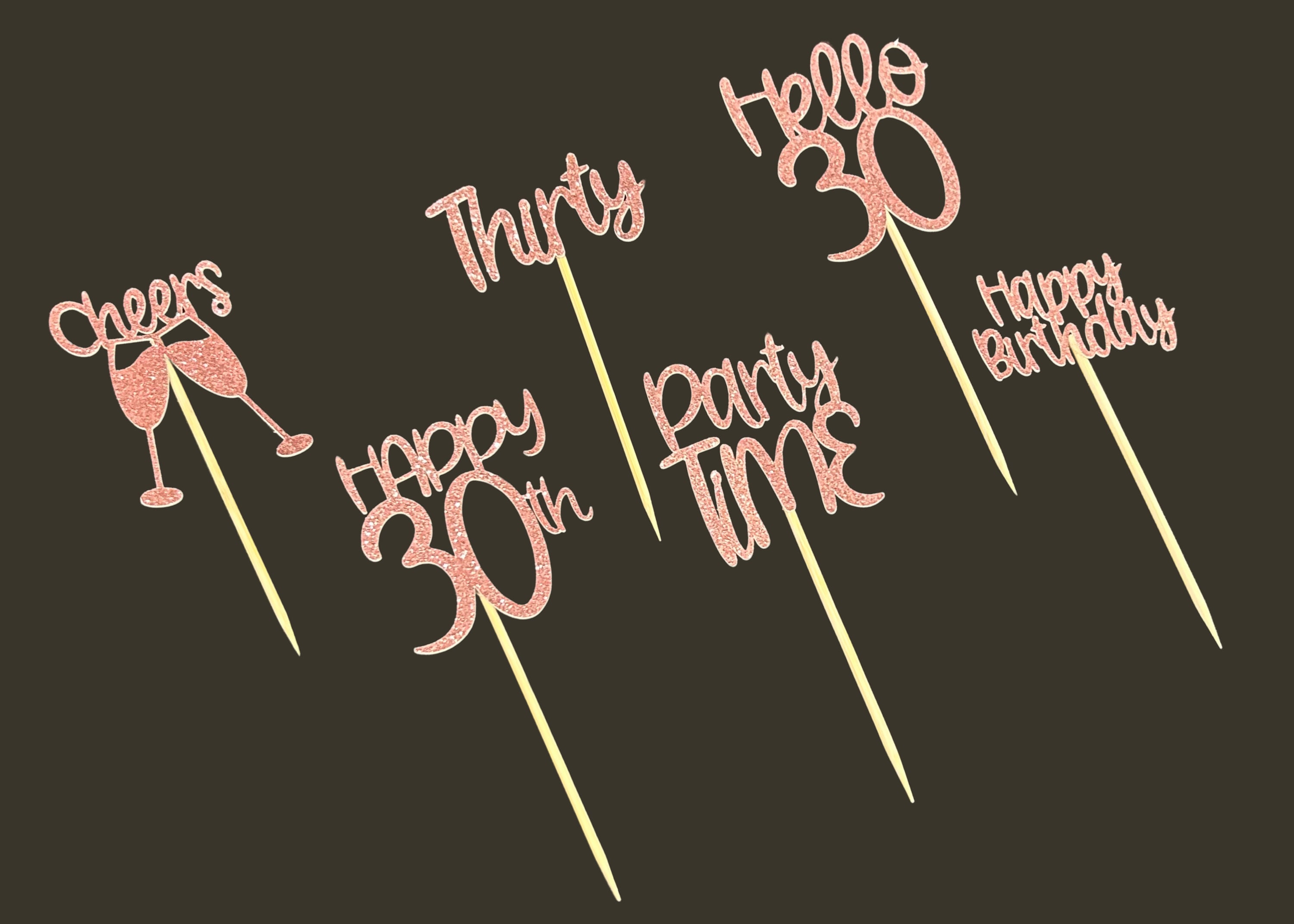 Fun Birthday Cupcake Toppers - Customizable Age - Etsy
