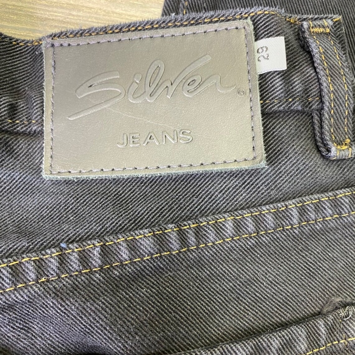Vintage Silver Button Fly Jeans - Etsy