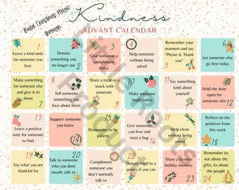 12 Days of Christmas Printable, Christmas Kindness, Christmas Kindness ...