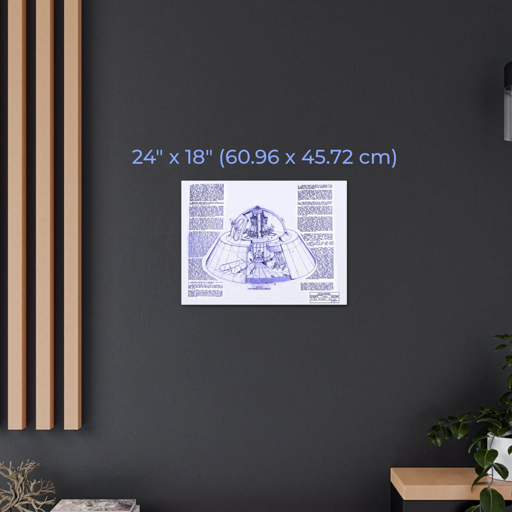 Hi Res Alien Reproduction Vehicle Canvas by Mark Mccandlish - Etsy