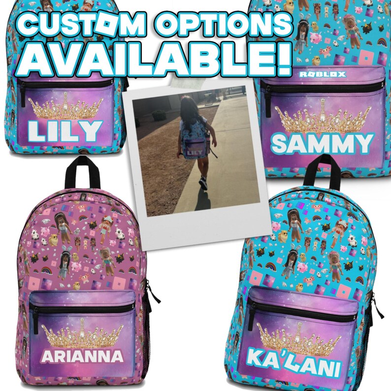 Roblox Girls Backpack Pink - Etsy