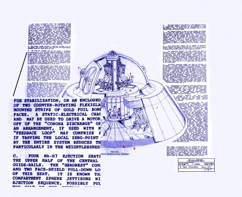 Hi Res Alien Reproduction Vehicle Canvas by Mark Mccandlish - Etsy