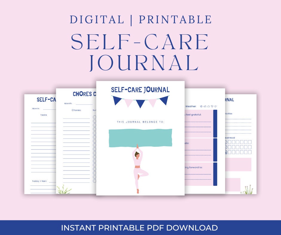 Printable Self Care Journal - Etsy