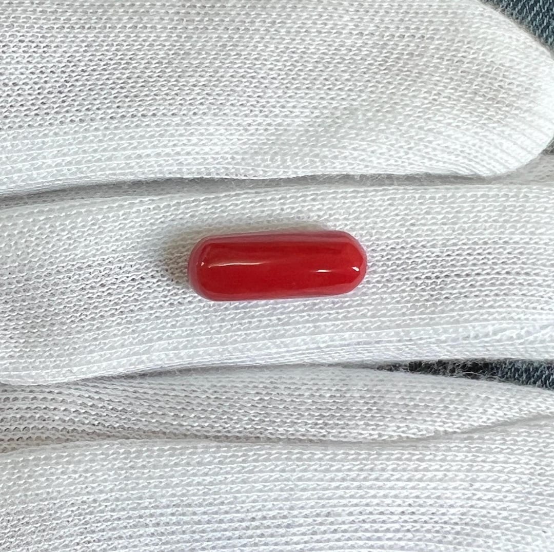 Natural Coral Gemstone 6.60 Ratti | Oval Shape Red Moonga Stone for ...