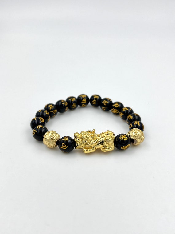 Pixiu and black obsidian bracelet store