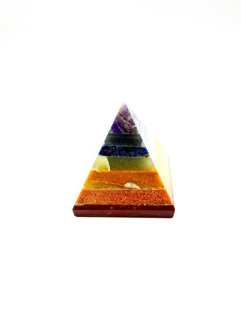 7 Chakra Healing Pyramid: Crystal Energy Generator, Reiki Meditation ...