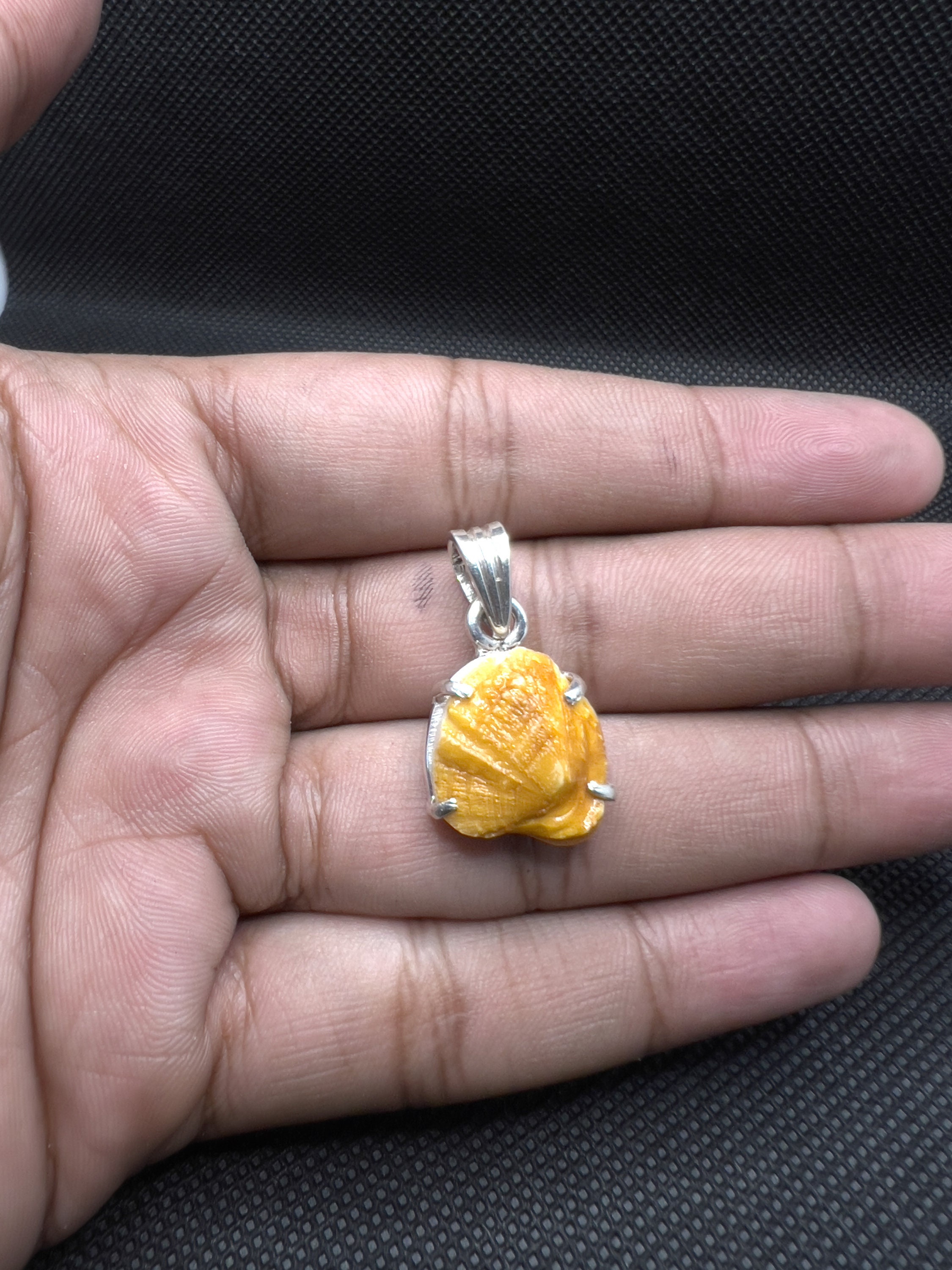 Certified Machh Mani 925 Silver Pendant Gemstone Reduce Rahu Impact ...