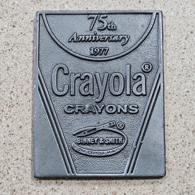 Vintage 1977 Crayola Crayons 75th Anniversary Binney & Smith Employee ...