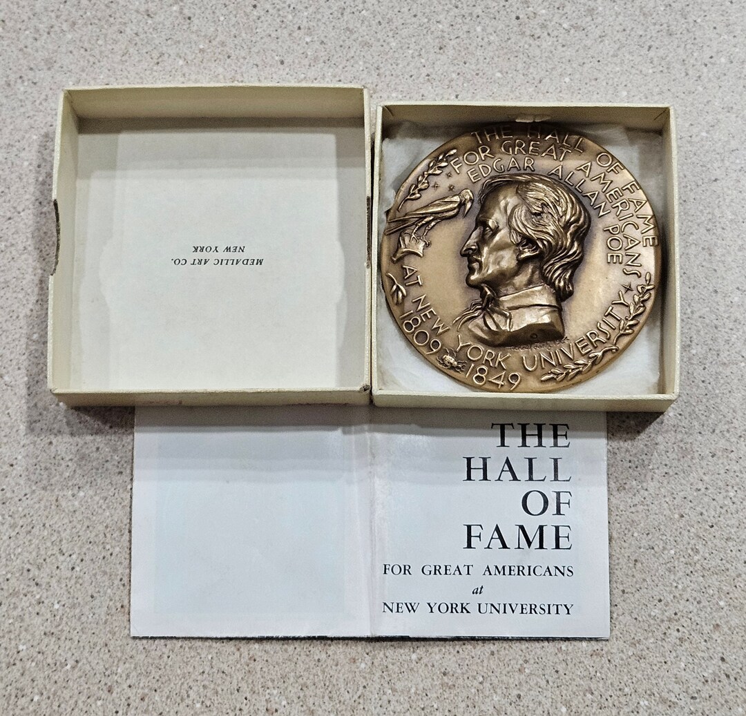 Vintage 1964 Edgar Allan Poe the Hall of Fame for Great Americans at ...