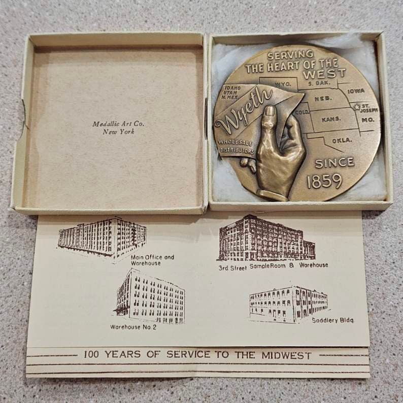 Vintage 1859-1959 Wyeth Company Wholesale Distributors 100th ...