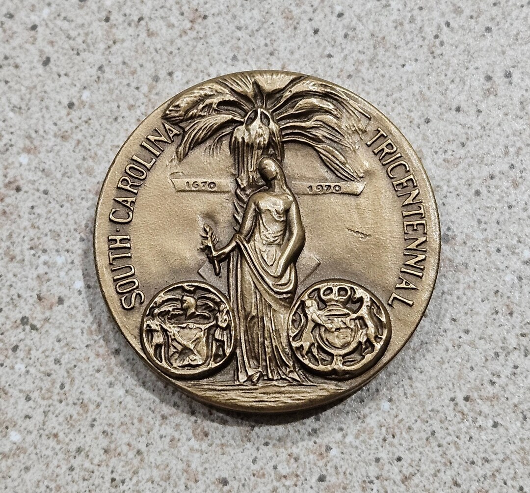 Vintage 1670-1970 South Carolina Tricentennial 1.5 Inch High - Etsy