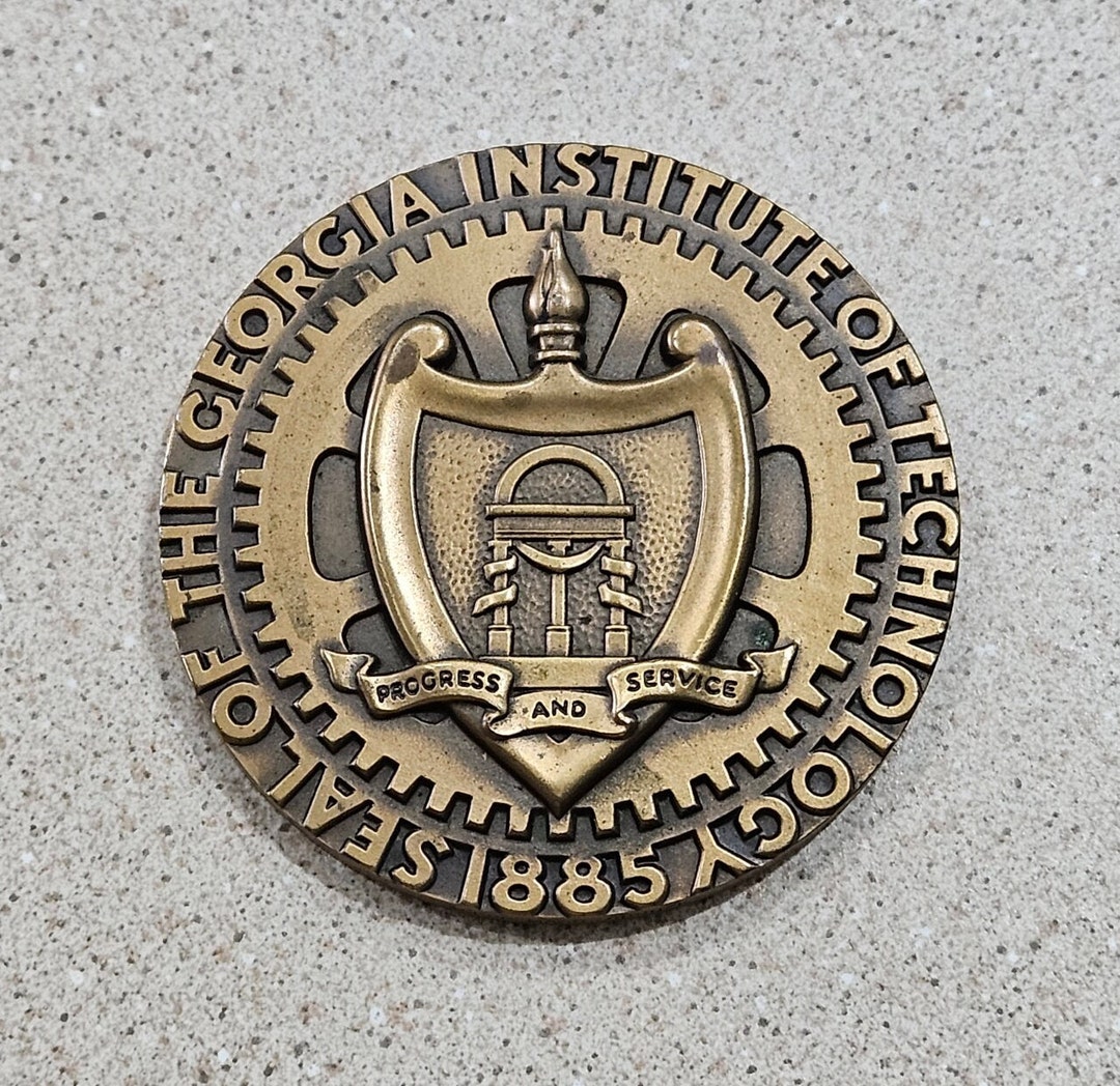 Vintage 1982 Seal of the Georgia Institute of Technology 3 Inch High ...