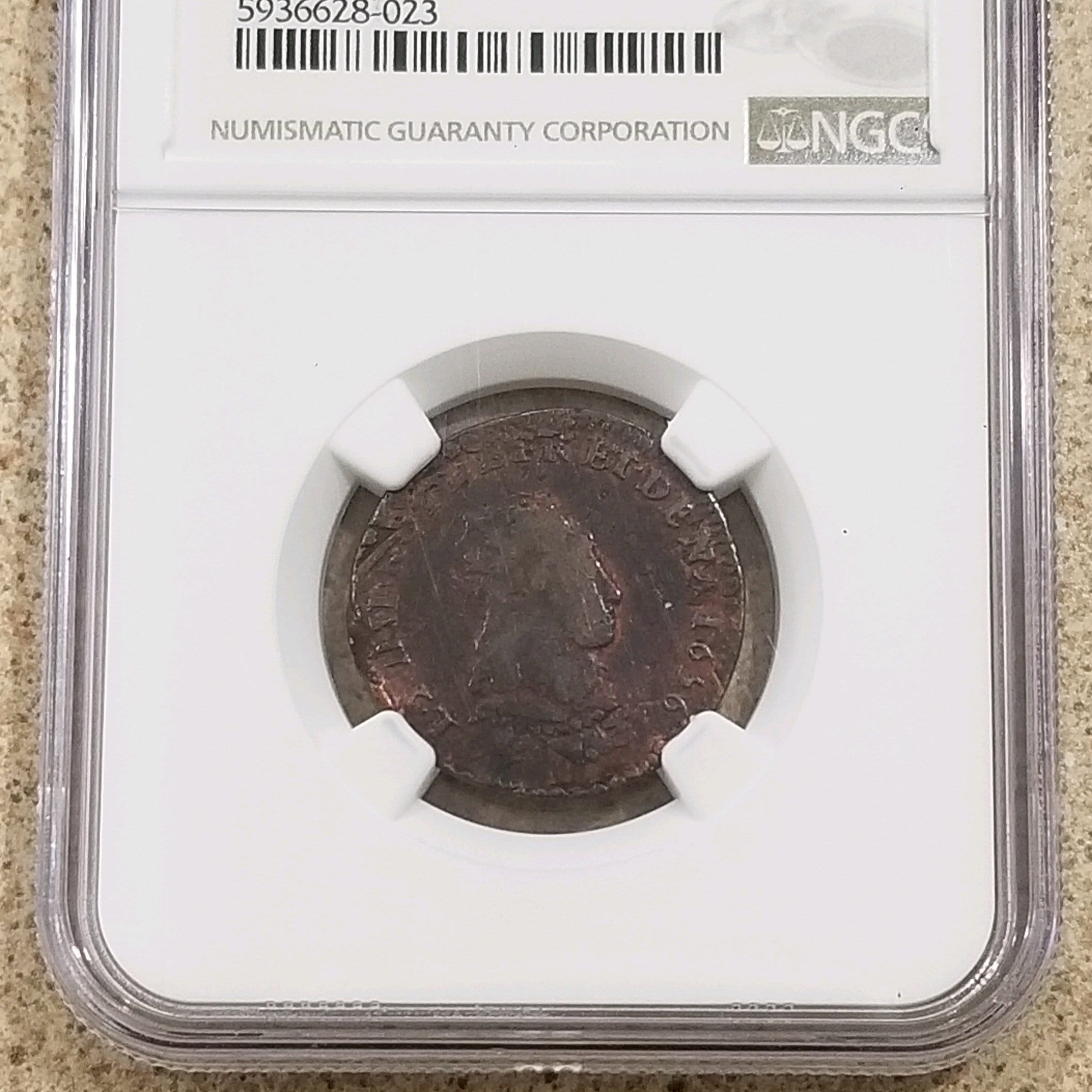 1656 R France Liard Coin NGC Graded Fine Details Damaged French ...