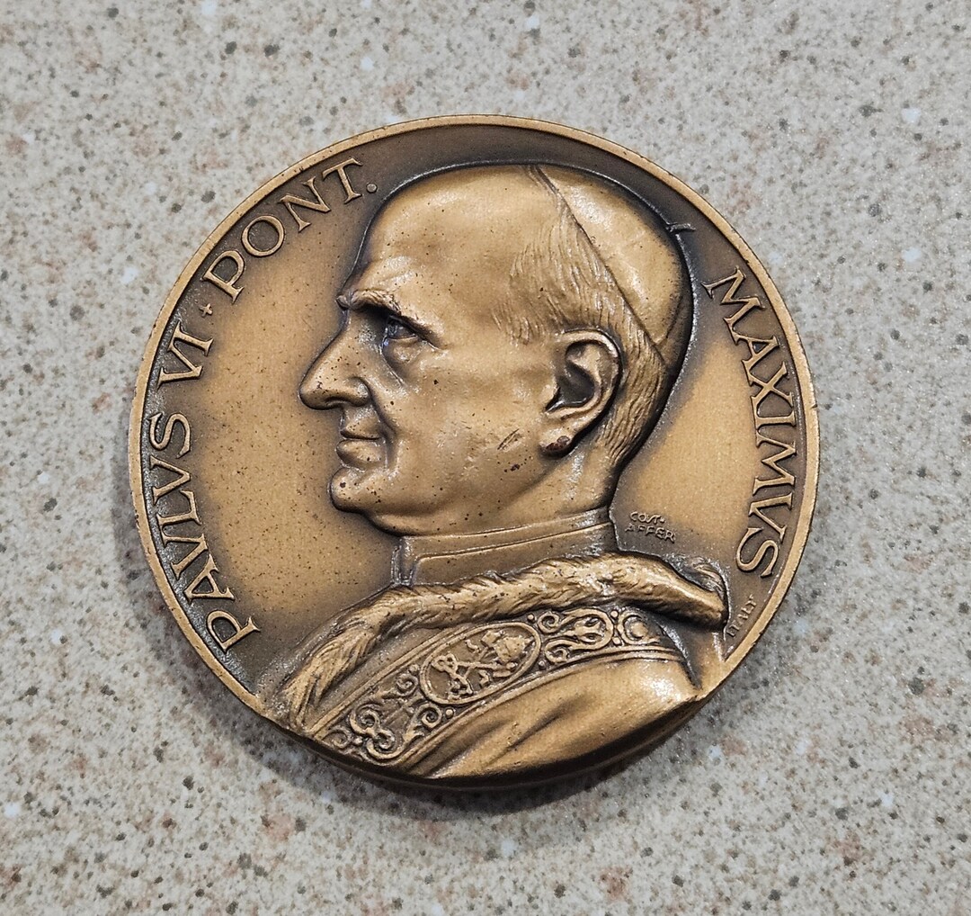 Vintage Papal 1906-1987 Pope Paulus VI Pont Maximus Second Vatican ...