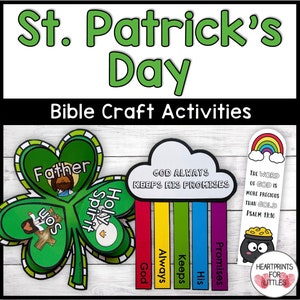 St. Patrick's Day Bible Craft Activities, Holy Trinity Clover Craft ...