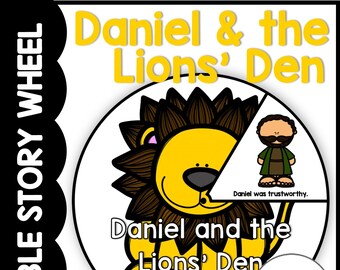 Daniel in the Lion's Den Coloring Spinner Wheel Daniel Craft Sunday School Craft Kids Ministry ...