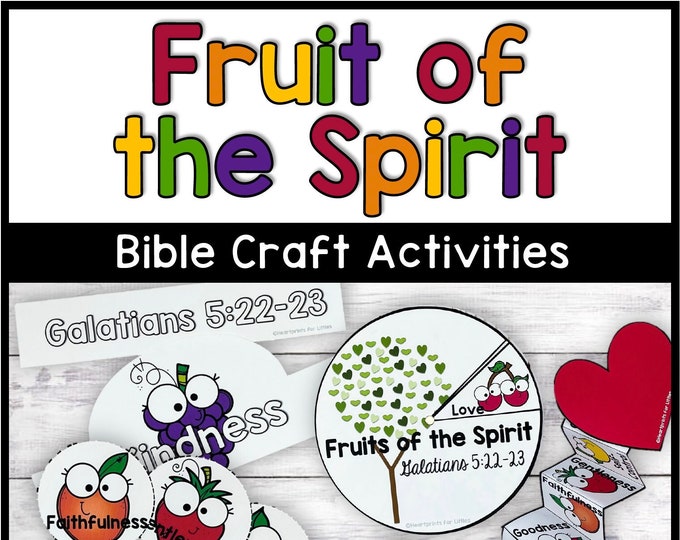 Fruit of the Spirit Bible Craft for Kids | Sunday School Craft ...
