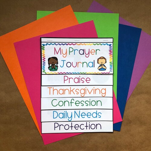 Prayer Journal Flip Book for Preschool Homeschool Printable - Etsy