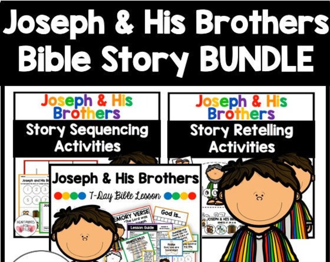 The Story of Joseph Coloring Page in Three Sizes: 8.5X11 - Etsy Norway