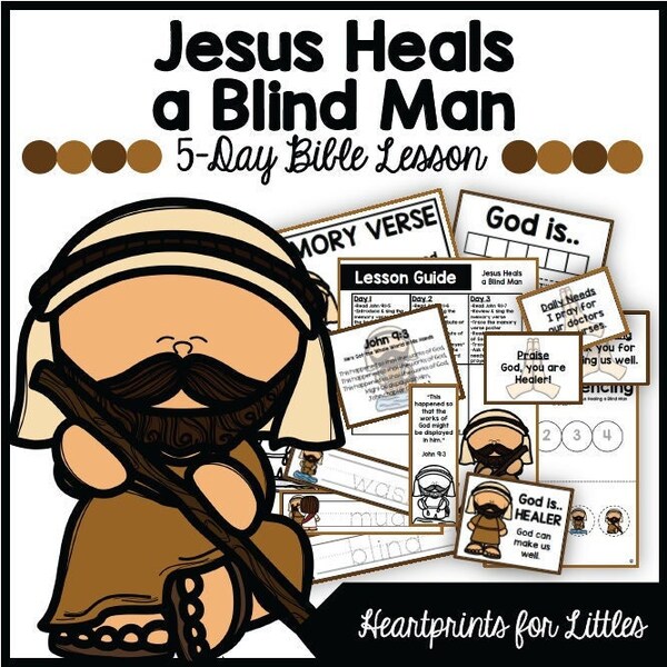 Jesus Heals Sunday School Lesson - Etsy
