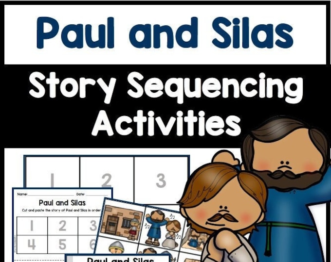 In English, Pablo y Silas en la cárcel Historia bíblica Actividad ...