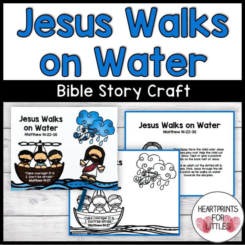 Jesus Walking on Water Craft - Etsy