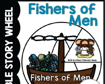 Fishers of Men Bible Story Activity, Sunday School Craft, Jesus ...