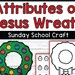 Attributes of Jesus Christmas Wreath, Bible Craft (digital Download) - Etsy
