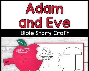 Adam and Eve Bible Craft for Kids - Etsy
