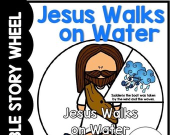 Jesus Walks on Water Sunday School Craft Bible Story - Etsy