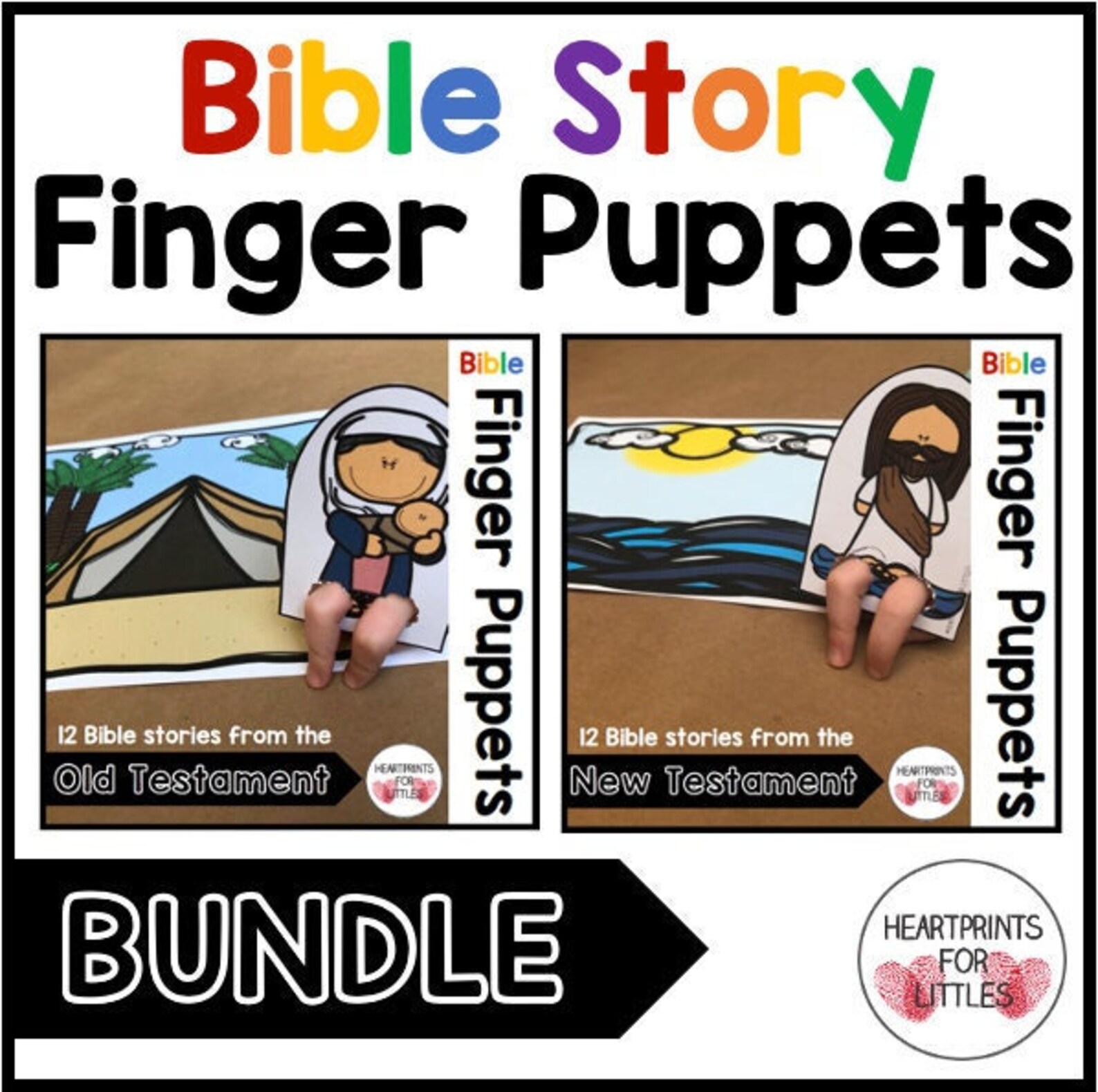 Bible Story Finger Puppets, Bible Crafts, Homeschool Printable, Sunday ...