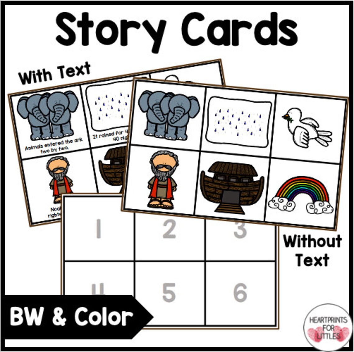 Noah's Ark Bible Story Sequencing Activities for Kids - Etsy