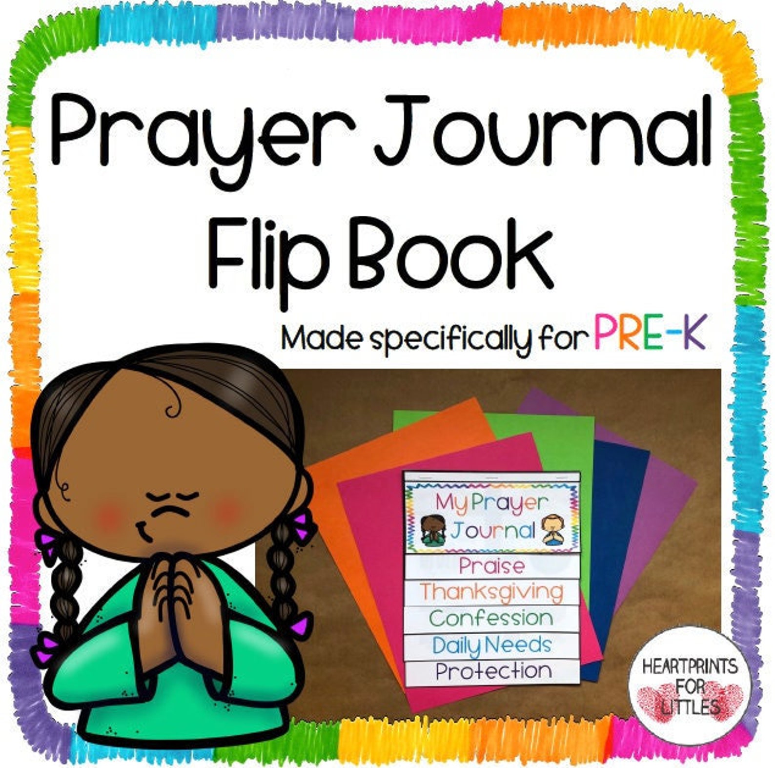 Prayer Journal Flip Book for Preschool Homeschool Printable - Etsy
