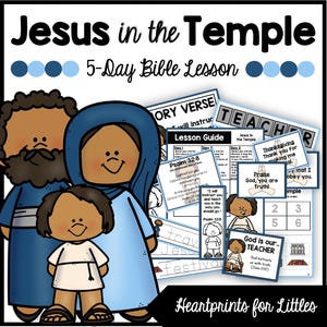 Jesus in the Temple Bible Story Bundle, Bible Story Activities, 1 FREE ...