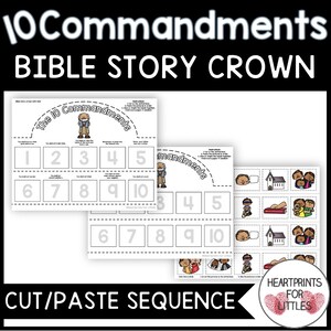 The 10 Commandments Bible Story Crown, Bible Headband, Bible Craft ...