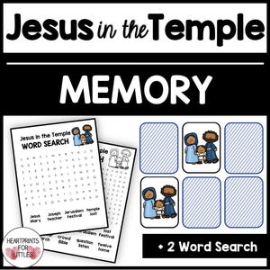 Jesus in the Temple Bible Story Games, Boy Jesus, Bible Games, Sunday ...