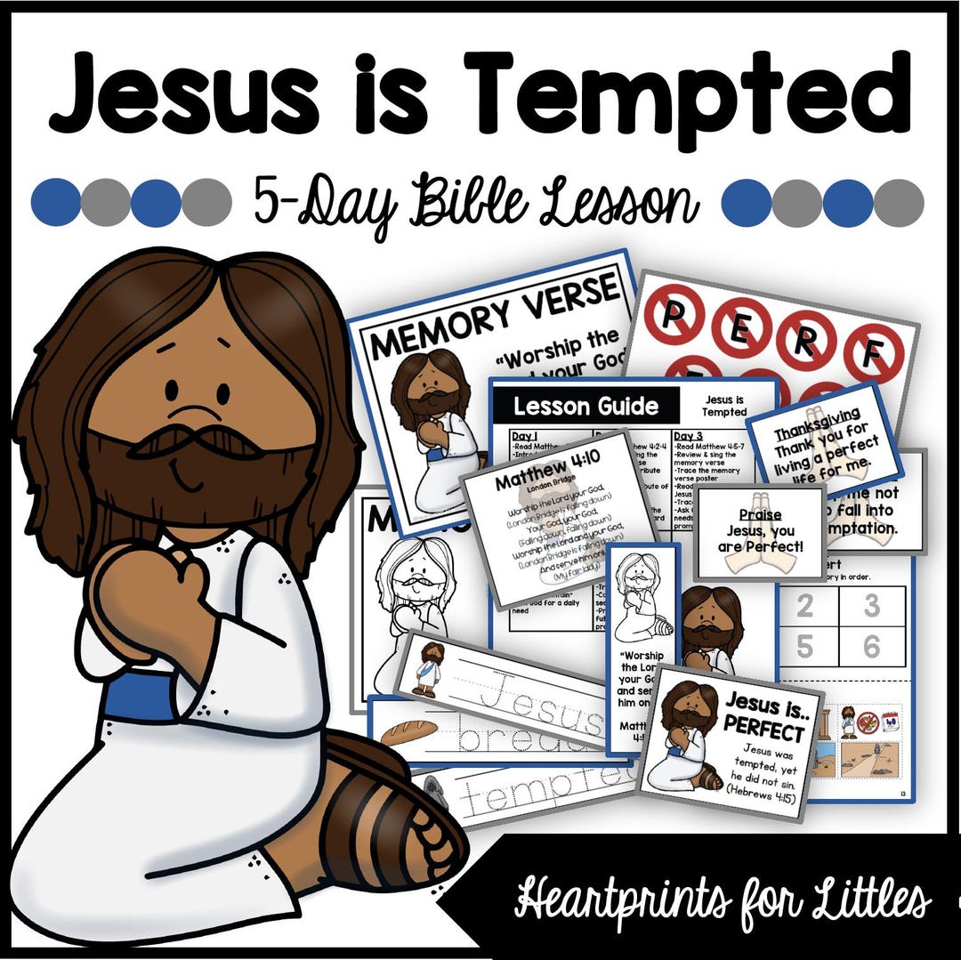 Jesus is Tempted Bible Lesson, Homeschool & Sunday School Activities ...