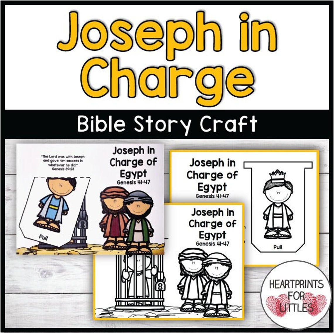 Joseph in Egypt Bible Story Craft, Sunday School Activity and Craft ...
