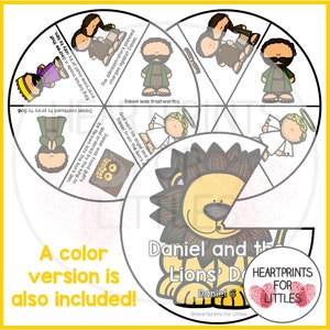 Daniel and the Lions' Den Bible Story Wheel, Daniel 6, Bible Craft ...