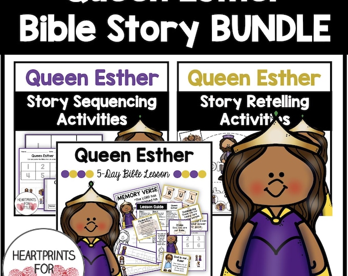 Esther Craft, Queen Esther, Bible Story Printable, Sunday School ...