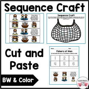 Fishers of Men Bible Story Sequencing Activities for Kids, Homeschool ...