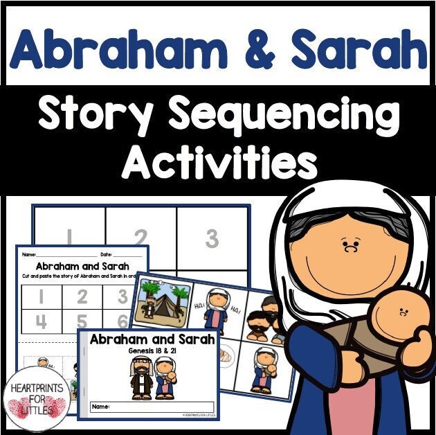 Abraham and Sarah Bible Story Sequencing Activities for Kids - Etsy