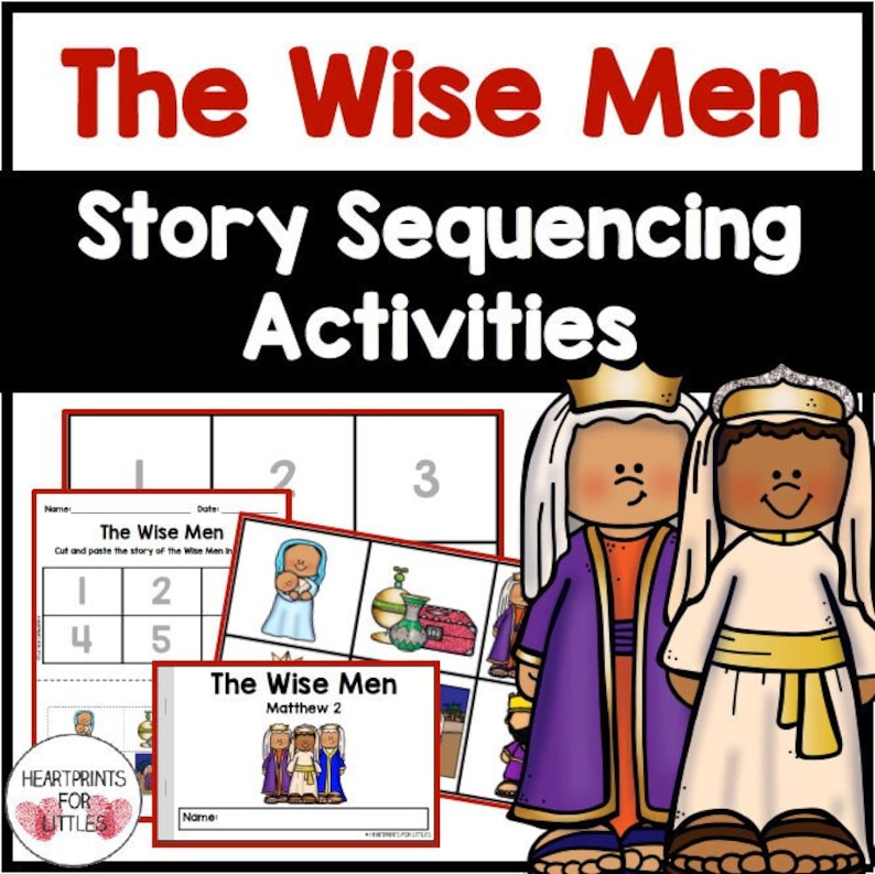 Wise Men Bible Story Sequencing Activities (digital Download) - Etsy