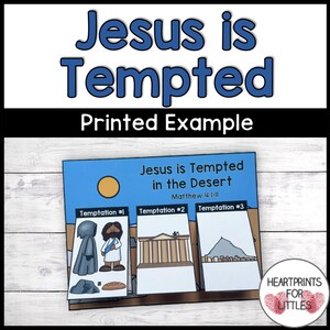 Jesus is Tempted in the Desert Bible Craft for Kids, Temptation of ...